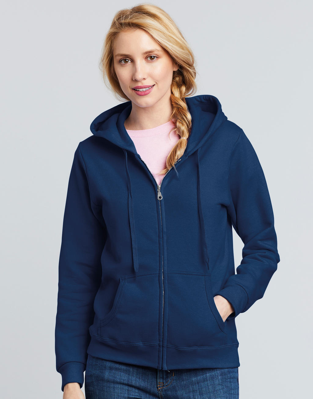 Sweat à capuche épais zippé Femme à Personnaliser - Sérigraphie ...